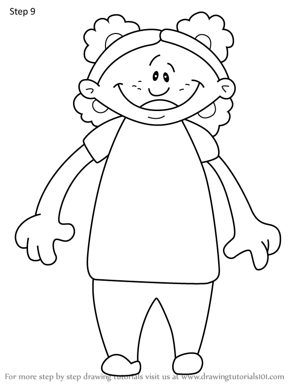 How to Draw Keisha Phillips from Backyard Sports (Backyard Sports) Step ...