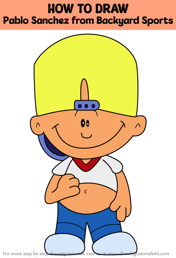 How to Draw Pablo Sanchez from Backyard Sports (Backyard Sports) Step ...