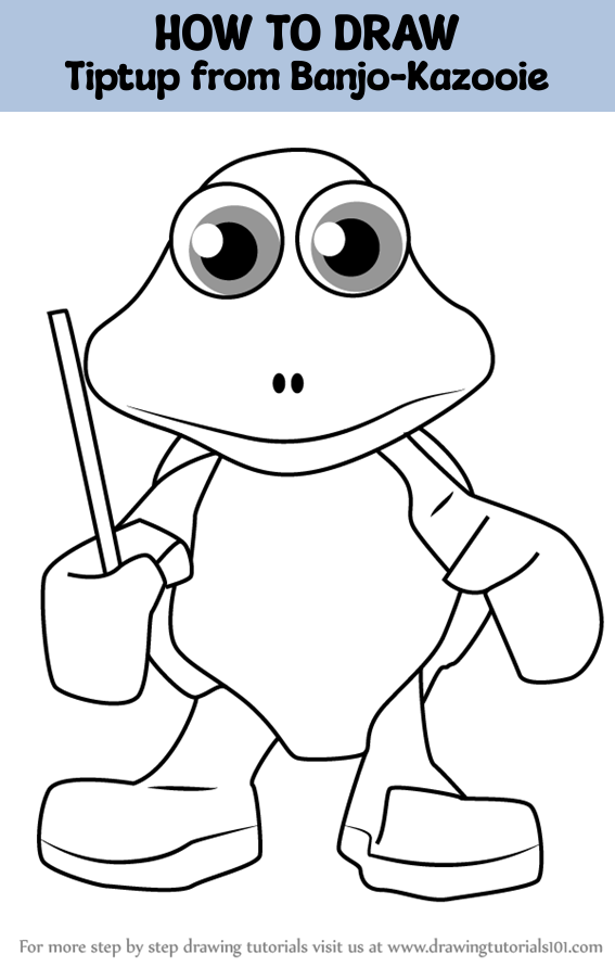 How to Draw Tiptup from Banjo-Kazooie (Banjo-Kazooie) Step by Step ...