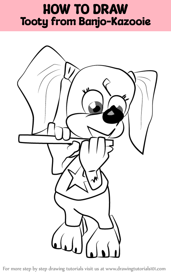 How to Draw Tooty from Banjo-Kazooie (Banjo-Kazooie) Step by Step ...