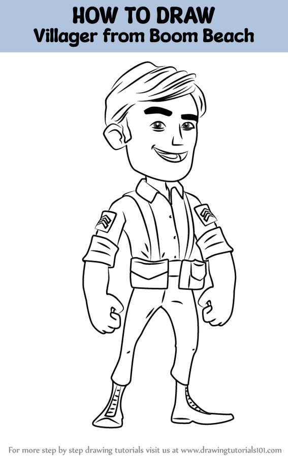 How to Draw Villager from Boom Beach (Boom Beach) Step by Step ...
