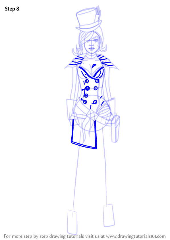 How to Draw Mad Moxxi from Borderlands (Borderlands) Step by Step ...