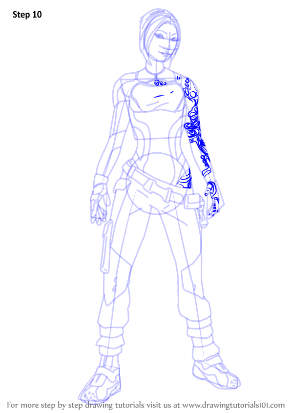 How to Draw Maya from Borderlands (Borderlands) Step by Step ...