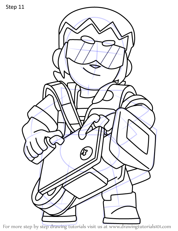 How to Draw Buster from Brawl Stars (Brawl Stars) Step by Step ...