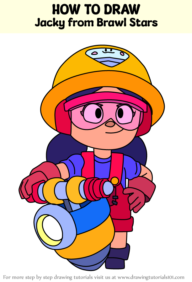 How to Draw Jacky from Brawl Stars (Brawl Stars) Step by Step ...