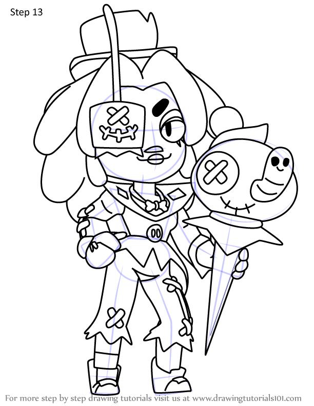 How to Draw Juju from Brawl Stars (Brawl Stars) Step by Step ...
