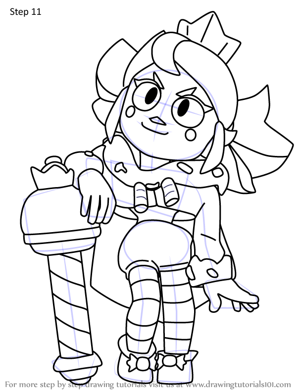 How to Draw Mandy from Brawl Stars (Brawl Stars) Step by Step ...