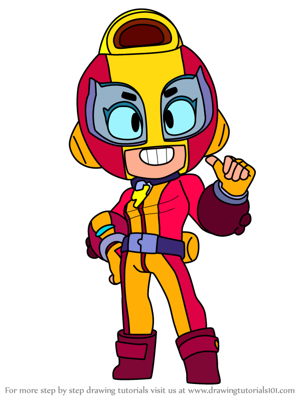 How to Draw Max from Brawl Stars (Brawl Stars) Step by Step ...