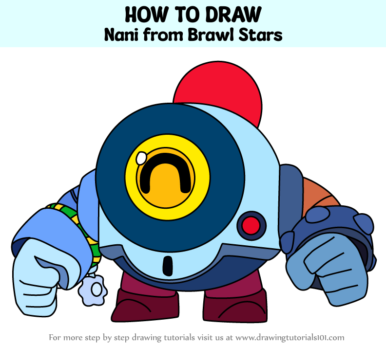 How to Draw Nani from Brawl Stars (Brawl Stars) Step by Step ...