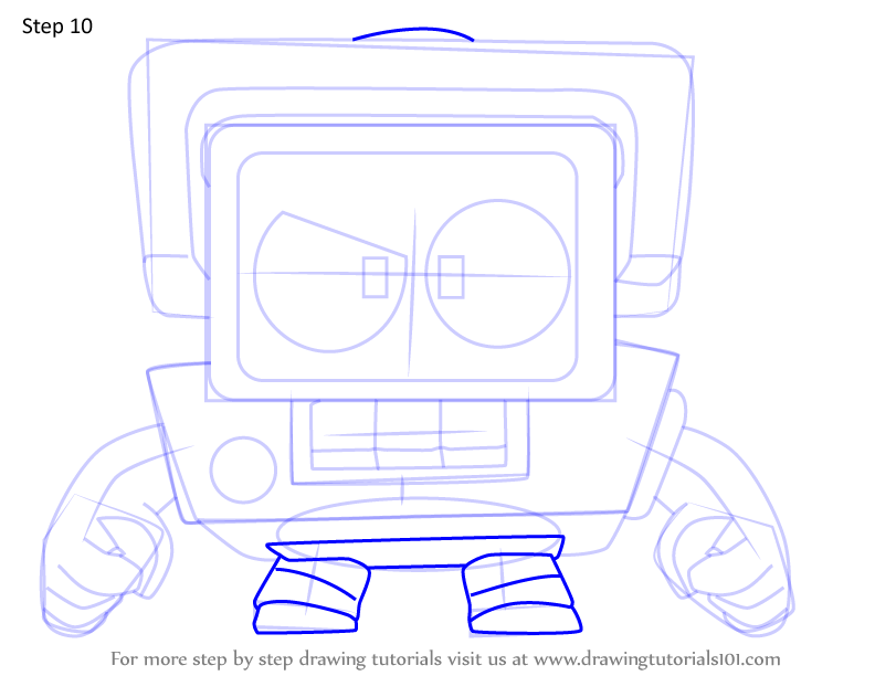 How to Draw R-T from Brawl Stars (Brawl Stars) Step by Step ...