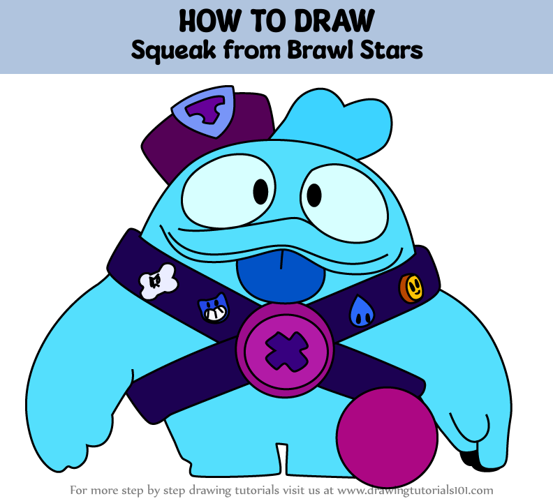 How to Draw Squeak from Brawl Stars (Brawl Stars) Step by Step ...