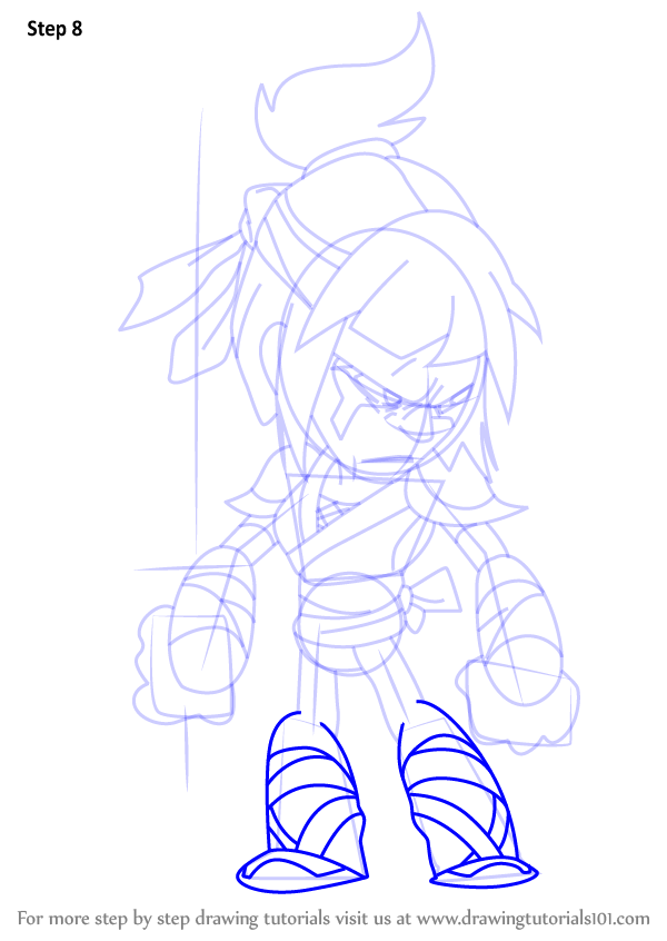How to Draw Hattori from Brawlhalla (Brawlhalla) Step by Step ...