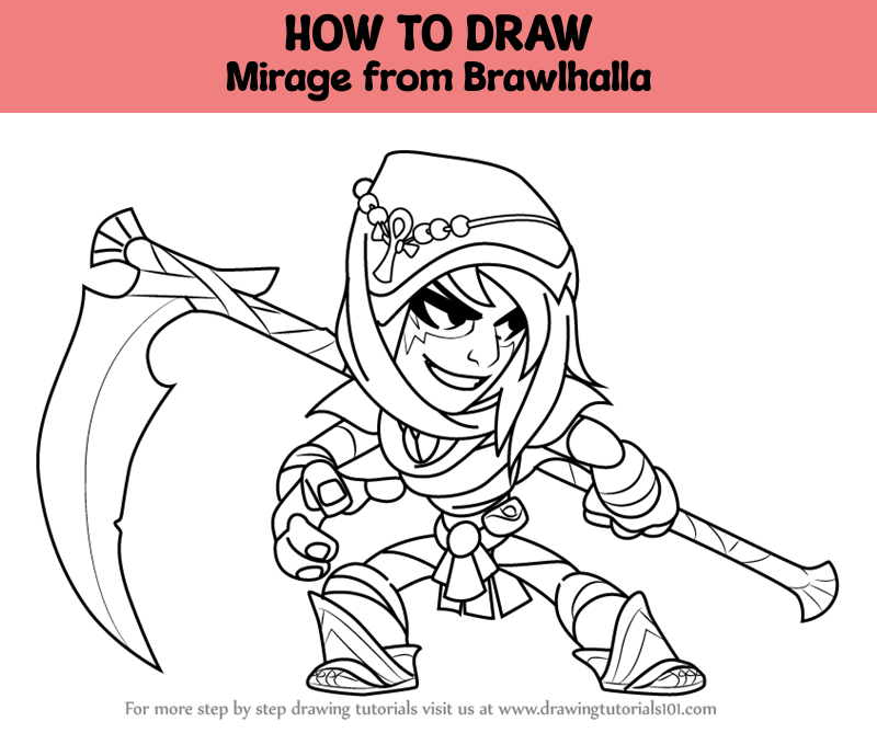 How to Draw Mirage from Brawlhalla (Brawlhalla) Step by Step ...