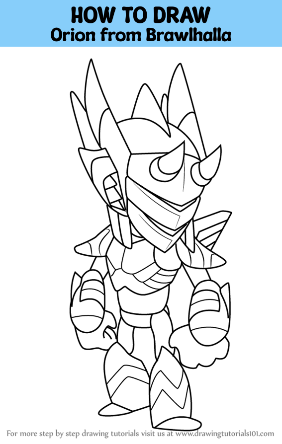 How to Draw Orion from Brawlhalla (Brawlhalla) Step by Step ...