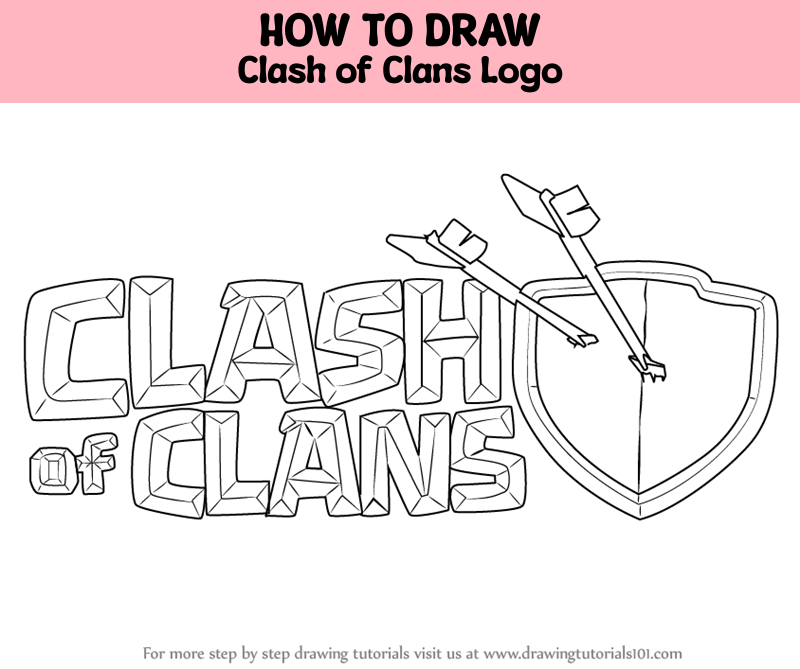 Clash Of Clans Logo Drawing