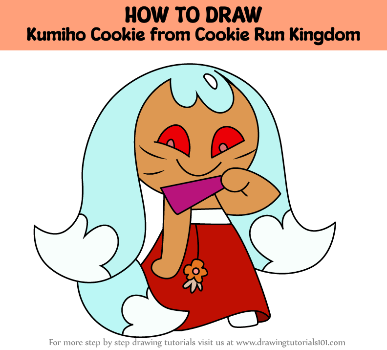 How to Draw Kumiho Cookie from Cookie Run Kingdom (Cookie Run: Kingdom ...