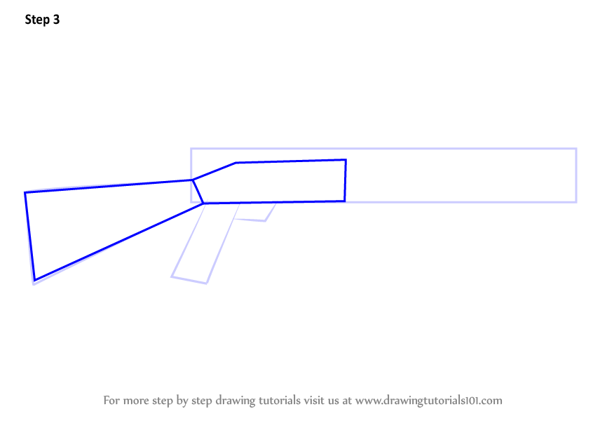 How to Draw M3 from Counter Strike (Counter Strike) Step by Step ...