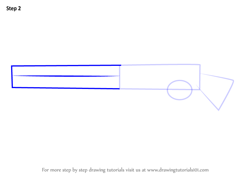 How to Draw Sawed-Off from Counter Strike (Counter Strike) Step by Step ...