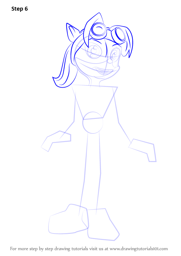 How to Draw Coco Bandicoot from Crash Bandicoot (Crash Bandicoot) Step ...