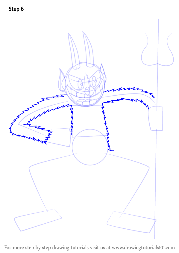 How to Draw The Devil from Cuphead (Cuphead) Step by Step ...