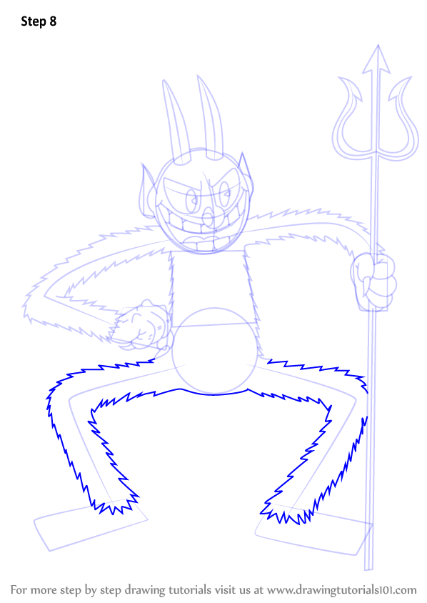 How to Draw The Devil from Cuphead (Cuphead) Step by Step ...
