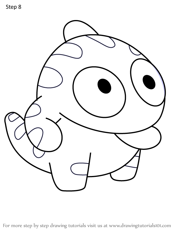 How to Draw Kamo from Cut the Rope (Cut the Rope) Step by Step ...