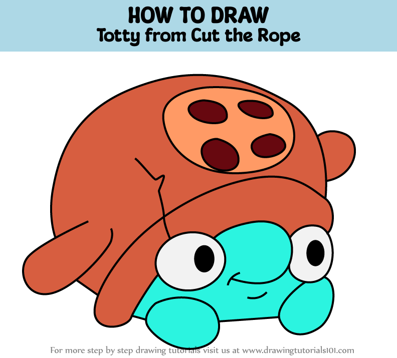 How to Draw Totty from Cut the Rope (Cut the Rope) Step by Step ...