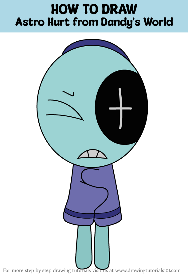 How to Draw Astro Hurt from Dandy's World (Dandy's World) Step by Step ...