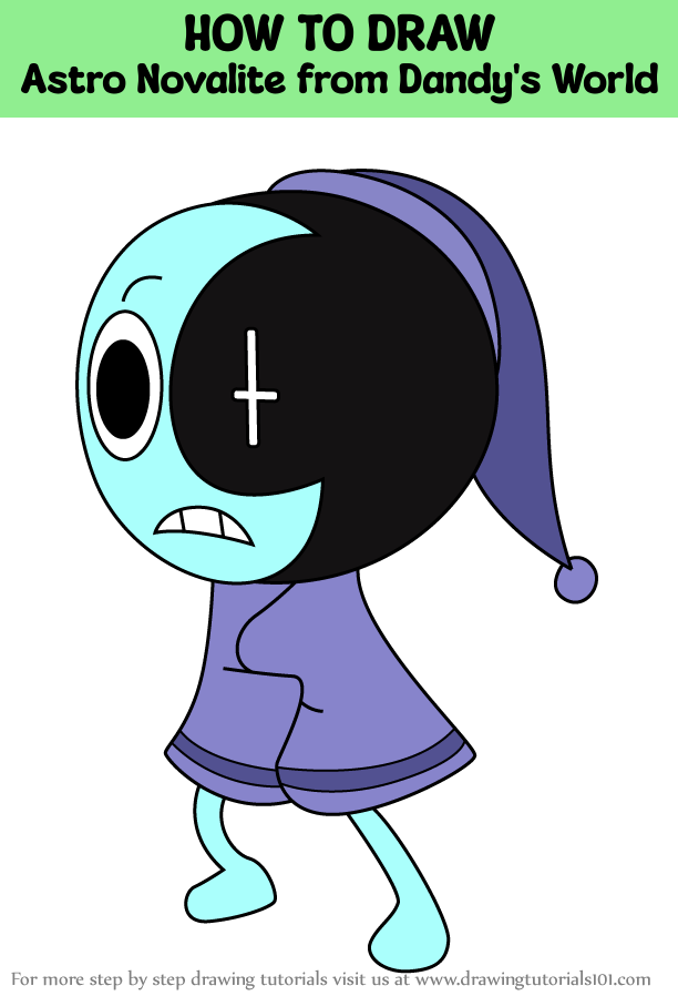 How to Draw Astro Novalite from Dandy's World (Dandy's World) Step by Step | DrawingTutorials101.com