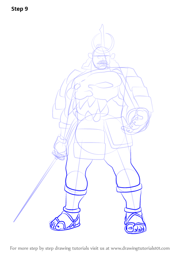 How to Draw Bishamon from Darkstalkers (Darkstalkers) Step by Step ...