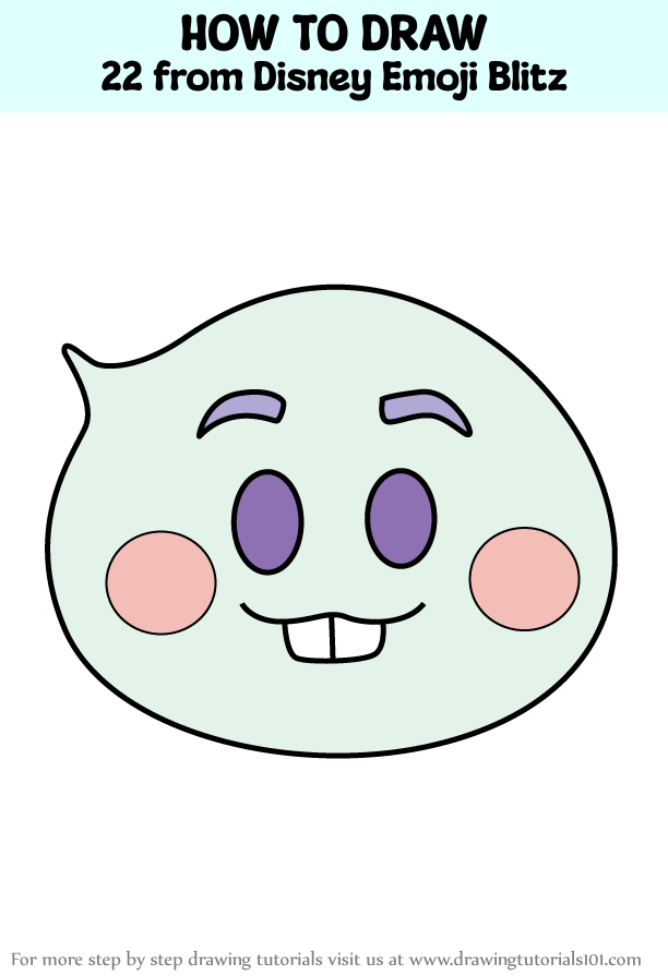 How to Draw 22 from Disney Emoji Blitz (Disney Emoji Blitz) Step by ...