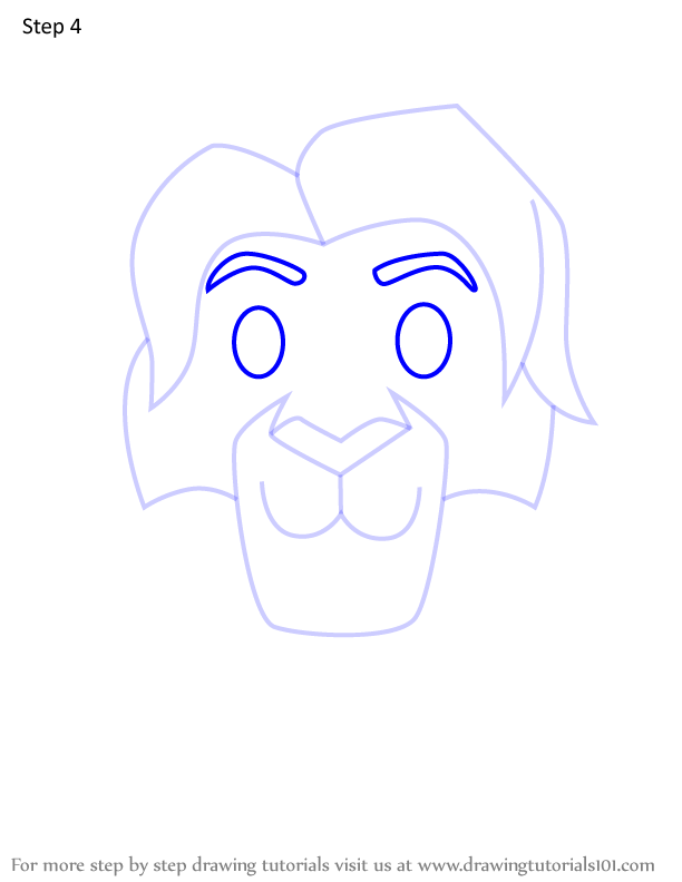 How to Draw Adult Simba from Disney Emoji Blitz (Disney Emoji Blitz ...