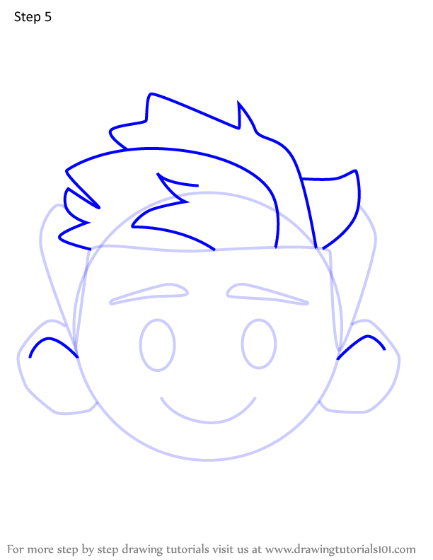 How to Draw Barney from Disney Emoji Blitz (Disney Emoji Blitz) Step by ...