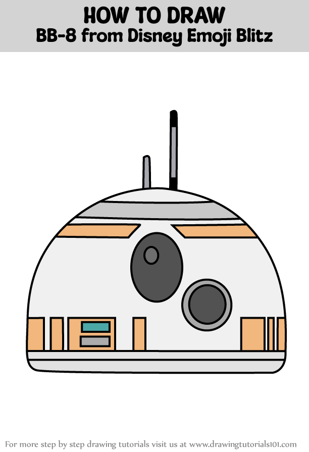 How to Draw BB-8 from Disney Emoji Blitz (Disney Emoji Blitz) Step by ...