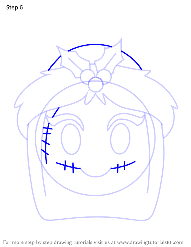 How to Draw Christmas Sally from Disney Emoji Blitz (Disney Emoji Blitz ...