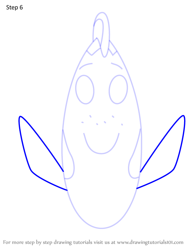 How to Draw Dory from Disney Emoji Blitz (Disney Emoji Blitz) Step by ...
