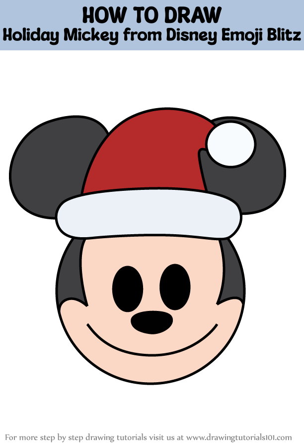 How to Draw Holiday Mickey from Disney Emoji Blitz (Disney Emoji Blitz ...