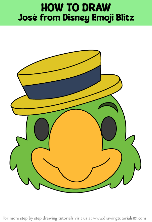How to Draw José from Disney Emoji Blitz (Disney Emoji Blitz) Step by ...