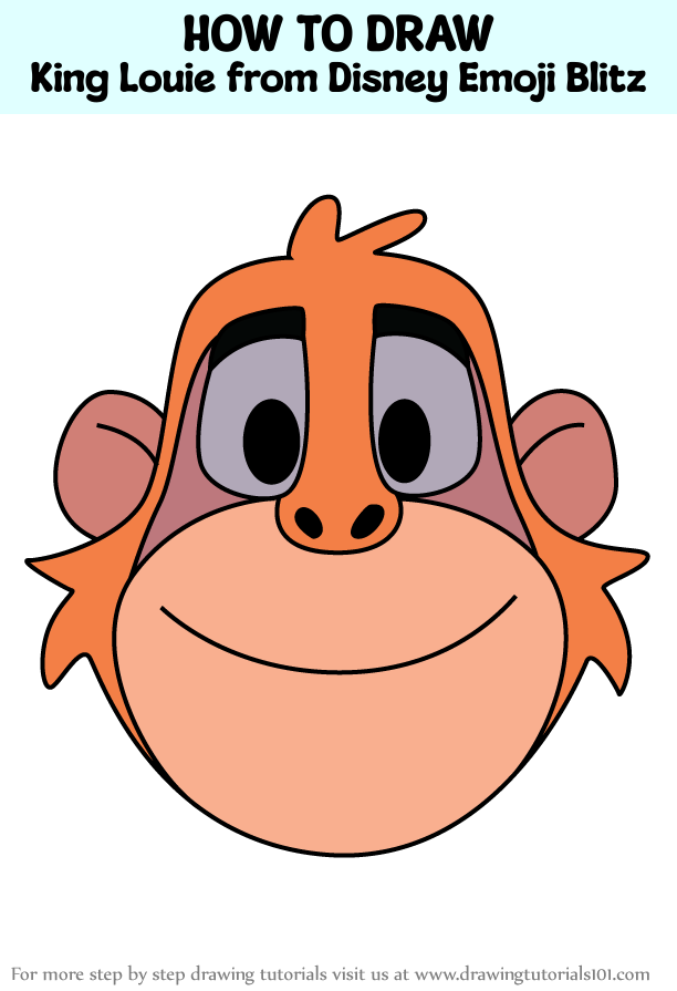 How to Draw King Louie from Disney Emoji Blitz (Disney Emoji Blitz ...