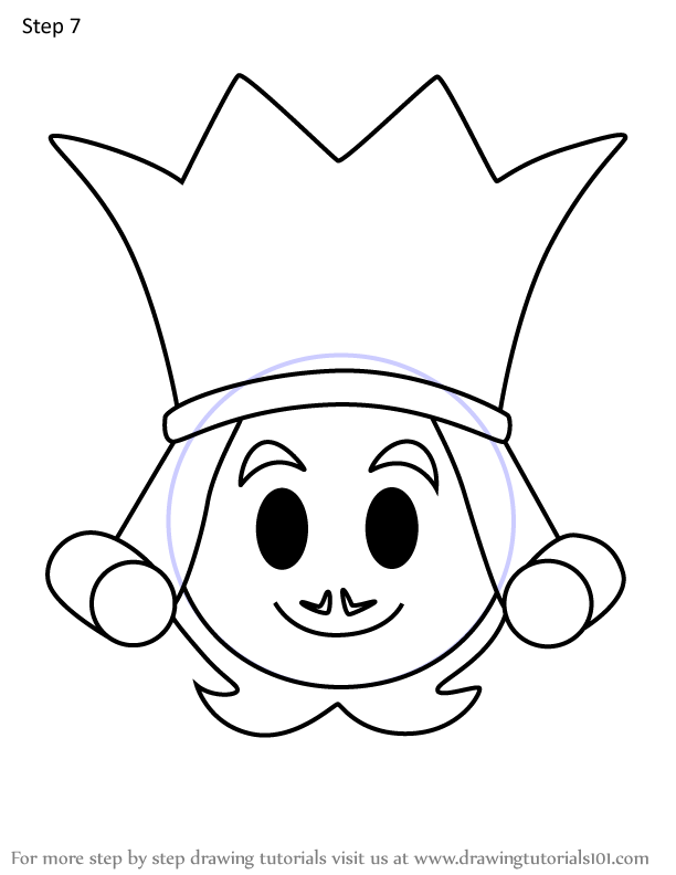 King Of Hearts Line Drawing