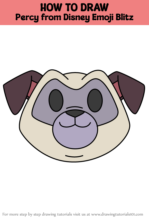 How to Draw Percy from Disney Emoji Blitz (Disney Emoji Blitz) Step by ...