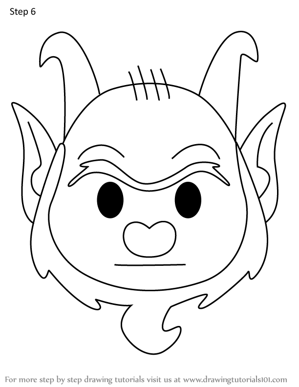 How to Draw Phil from Disney Emoji Blitz (Disney Emoji Blitz) Step by ...