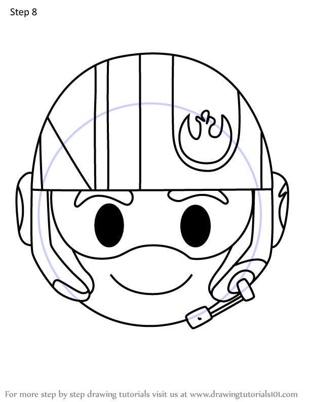 How to Draw Poe Dameron from Disney Emoji Blitz (Disney Emoji Blitz ...