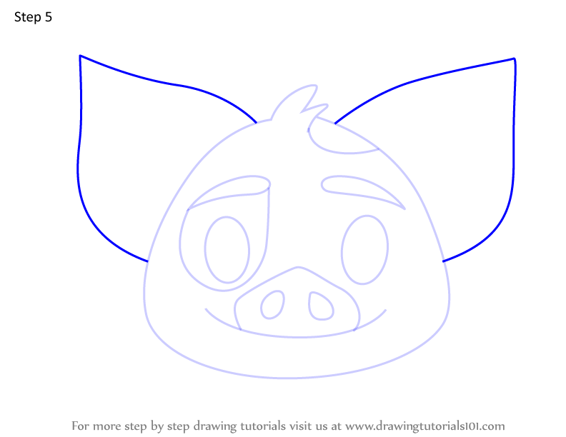 How to Draw Pua from Disney Emoji Blitz (Disney Emoji Blitz) Step by ...