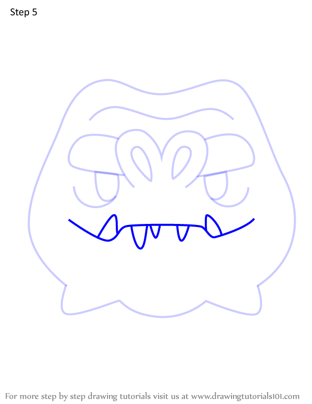 How to Draw Rancor from Disney Emoji Blitz (Disney Emoji Blitz) Step by ...