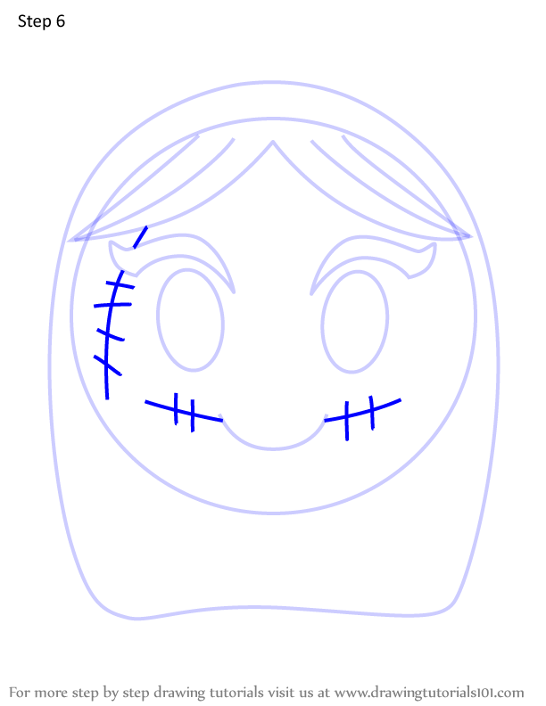 How to Draw Sally from Disney Emoji Blitz (Disney Emoji Blitz) Step by ...
