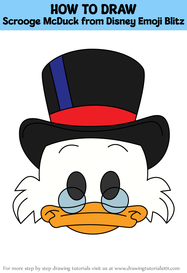 How to Draw Scrooge McDuck from Disney Emoji Blitz (Disney Emoji Blitz ...