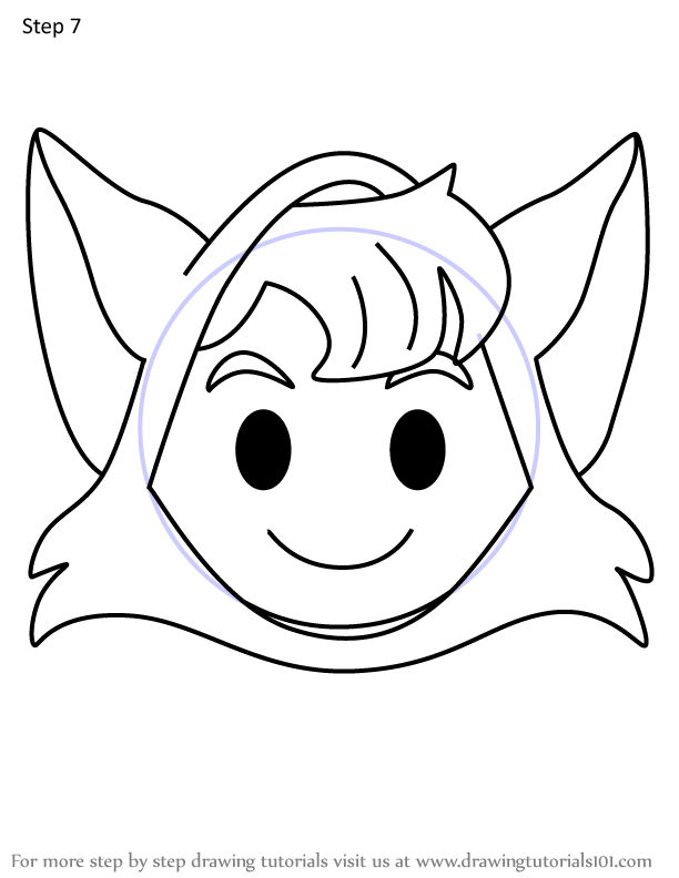 How to Draw Slightly from Disney Emoji Blitz (Disney Emoji Blitz) Step ...