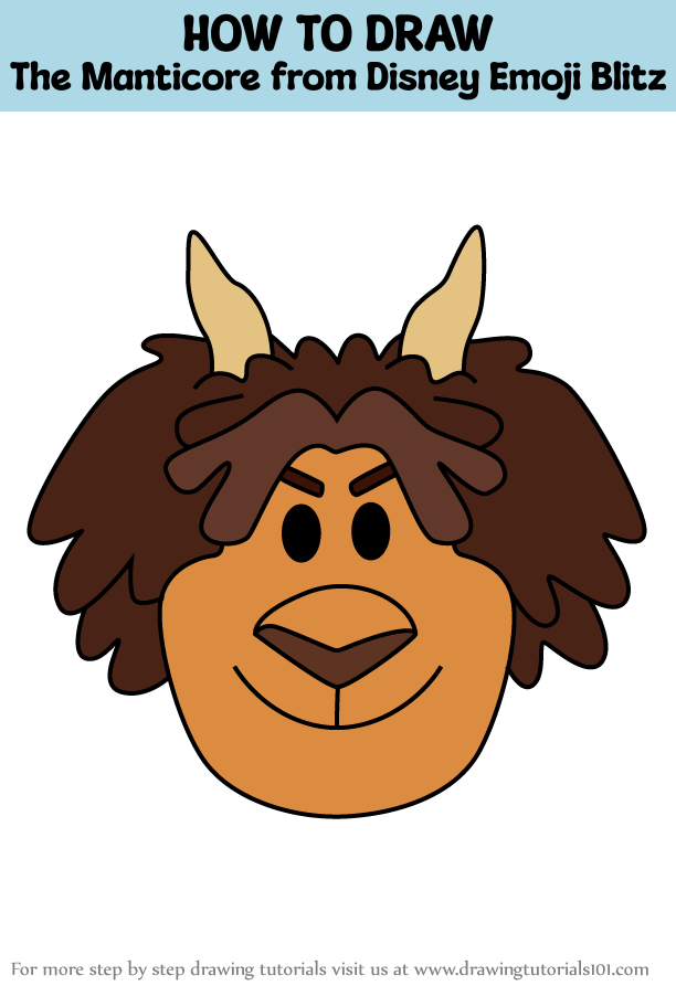 How to Draw The Manticore from Disney Emoji Blitz (Disney Emoji Blitz ...