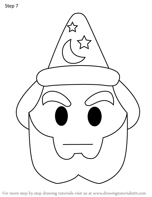 How to Draw Yen Sid from Disney Emoji Blitz (Disney Emoji Blitz) Step ...